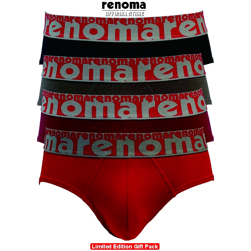 Renoma Cotton Stretch Briefs, 4pcs. | Shopee Singapore