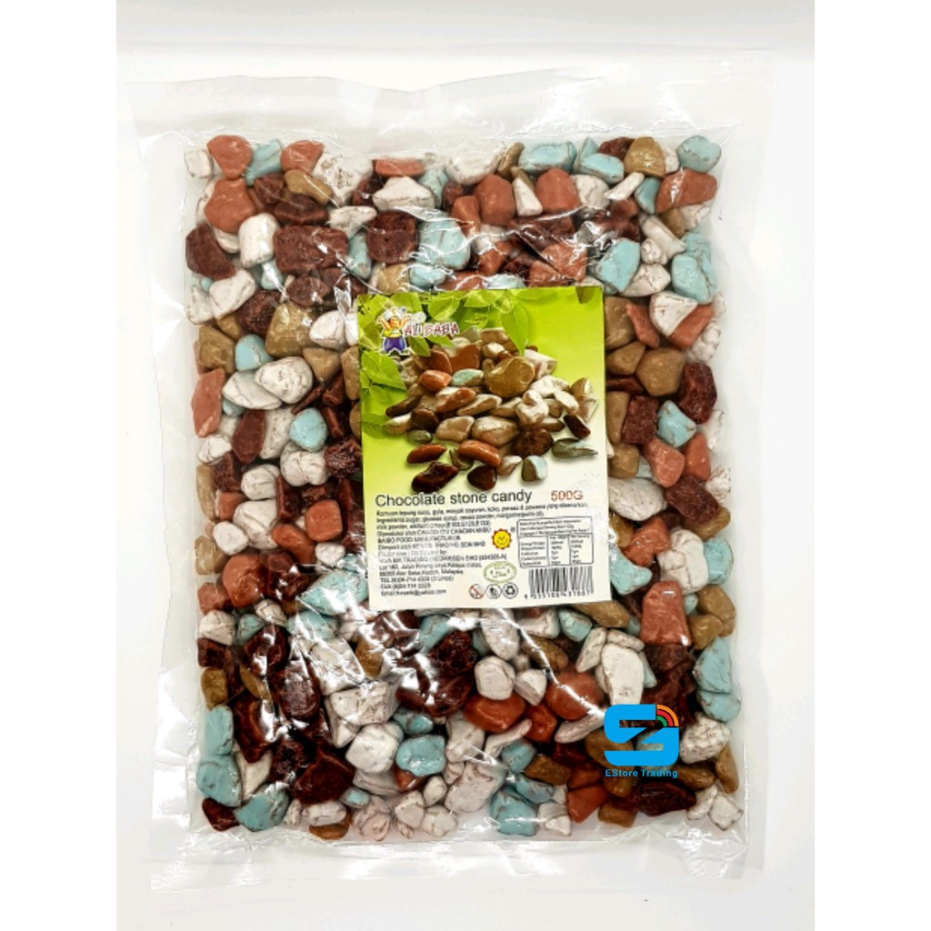 Alibaba Chocolate Stone Gummy Candy (500g)/Coklat Batu, Exp: 24/04/2027 ...