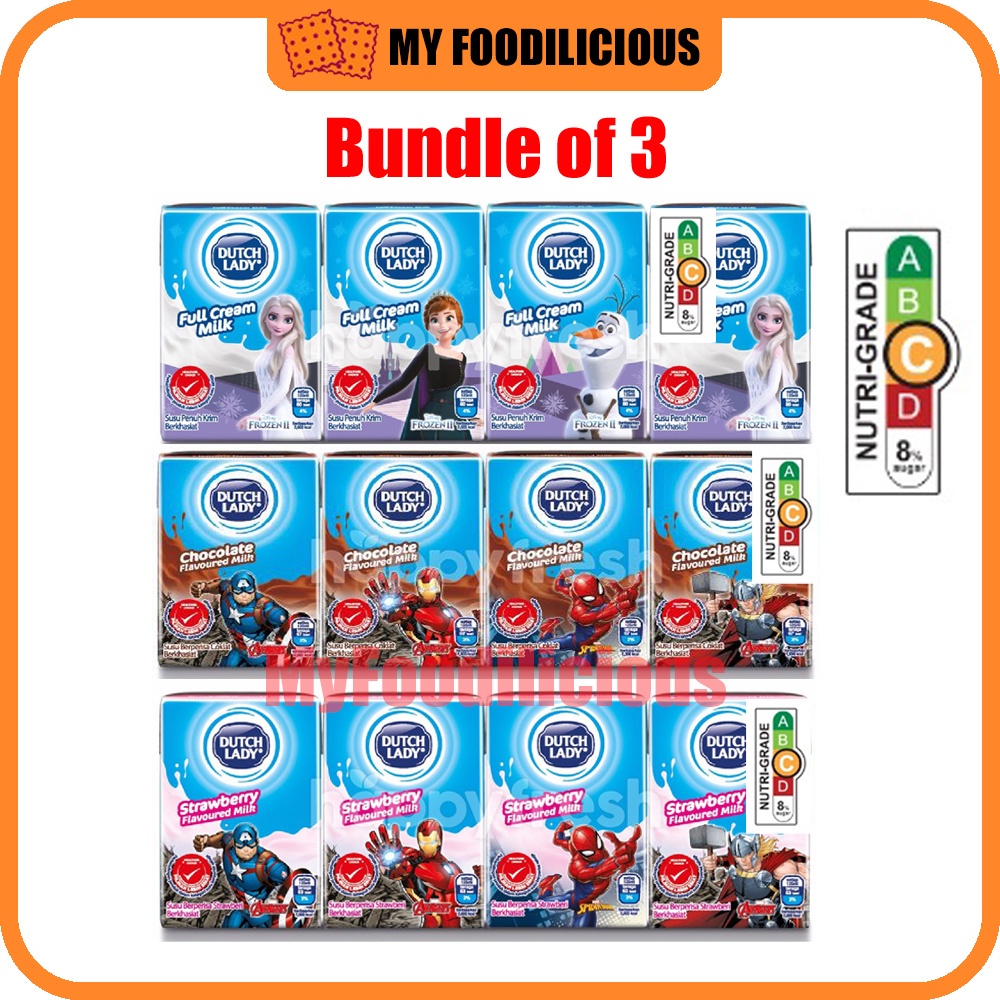 Frozen/ Marvel Dutch Lady Kids Milk Random Design 125ml x 4pcs ...