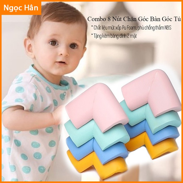 Combo of 8 Table Corner Stoppers, Cabinet Corner, Pu Foam Material, NBS ...