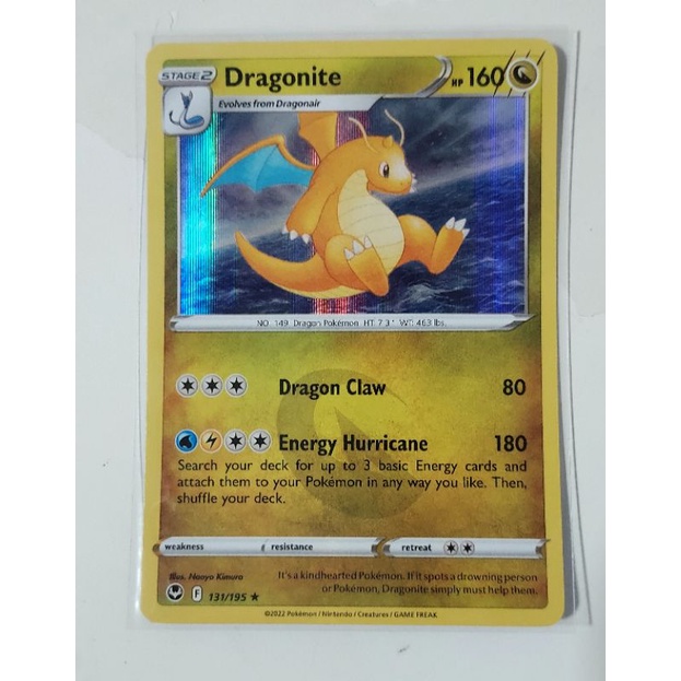 Pokemon dragonite holo and reverse holo silver tempest card | Shopee ...
