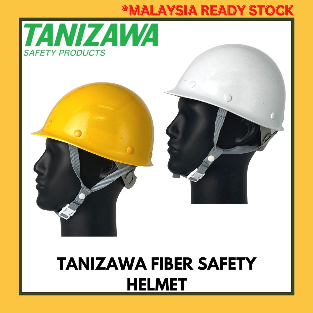 Tanizawa Fiber Safety Helmet Model ST 118-EPA-White & Yellow | Shopee ...