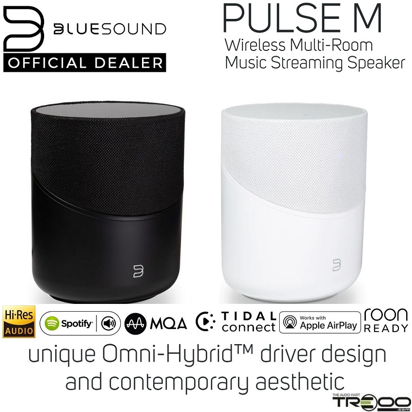 Bluesound PULSE M Multi-Room Wireless Bluetooth/WiFi/Ethernet Desktop ...