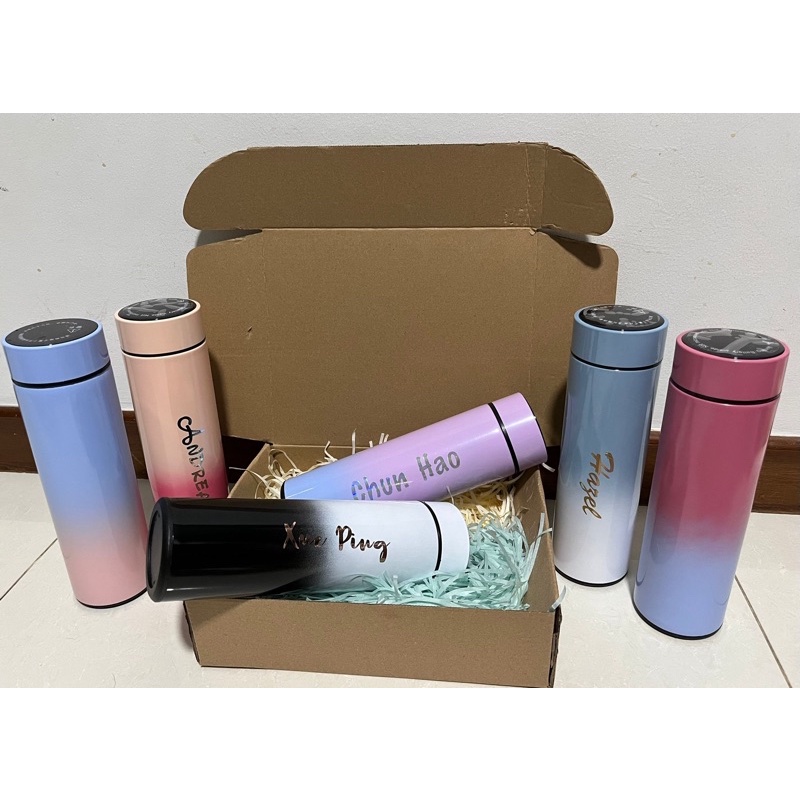 Instock Customized/Personalised Smart LED Display Tumbler Bottle 500ml ...