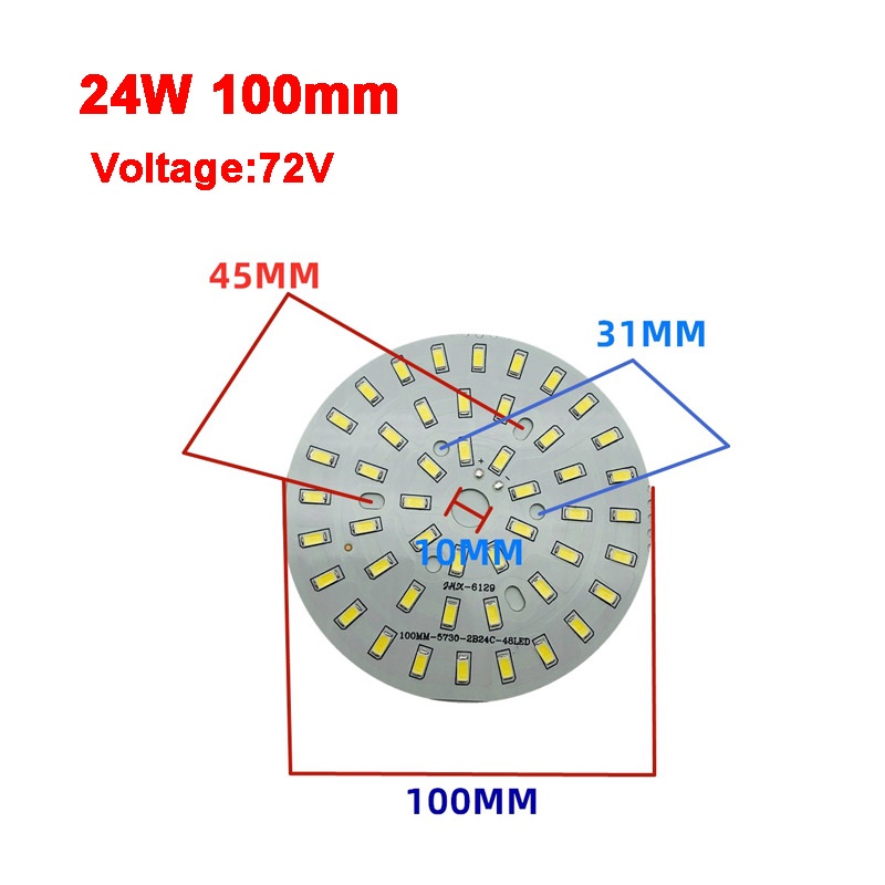2pcs 2835 SMD Led Chip 3W - 50W 32mm - 113mm Lamp Light Board Bulb ...