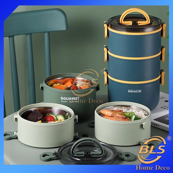 Gourmet Stainless Steel Multi Layer Lunch Box Thermal Bento Box Food ...