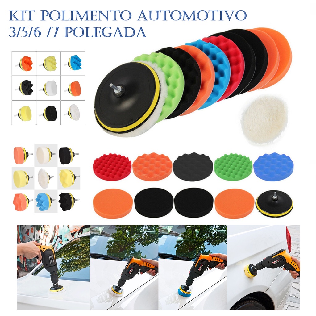 Pgp001 3-7inch Car Polishing Disc Self-Adhesive Polishing Waxing Set ...