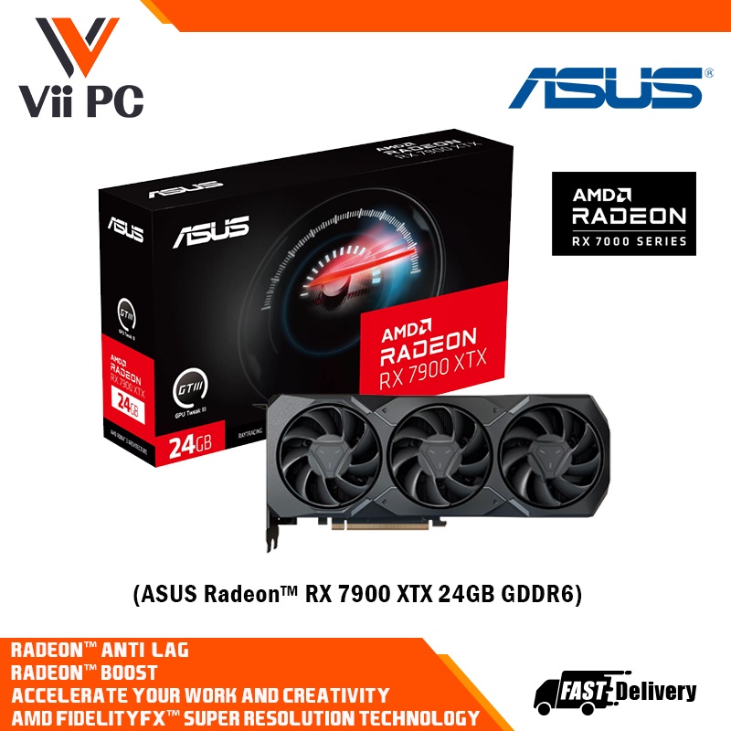 ASUS Radeon™ RX 7900 XTX RX7900XTX 7900XTX 24GB GDDR6 PCI Express 4.0 ...