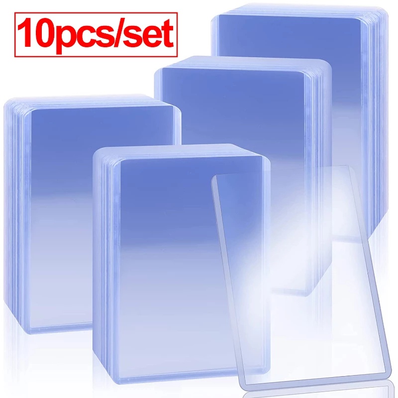 10Pcs/Set Transparent PVC Toploaders Protective Sleeves for Collectible ...