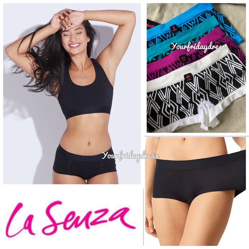 (16 Weave) Lasenza Comfort Soft Seamless Boyshort Panty LASENZA Basic Heather Ultrasoft Modal ...