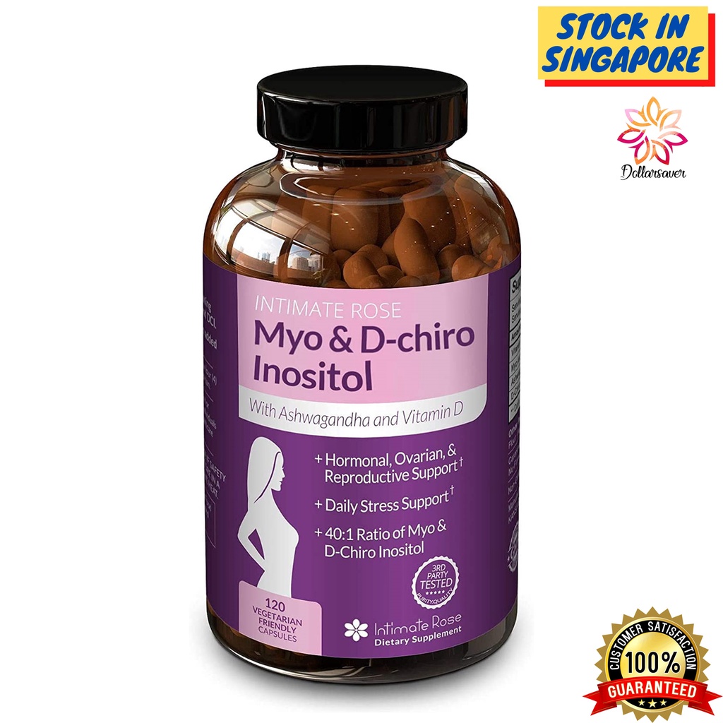 Intimate Rose Myo-Inositol & D-Chiro Inositol PCOS Supplement 120 Caps ...