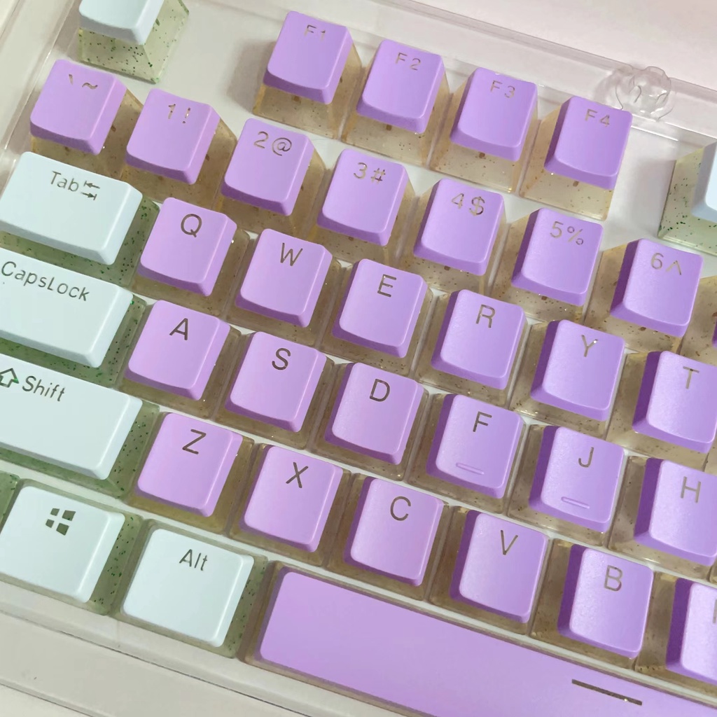 New product double skin milk pudding keycap ABS material OEM height two ...