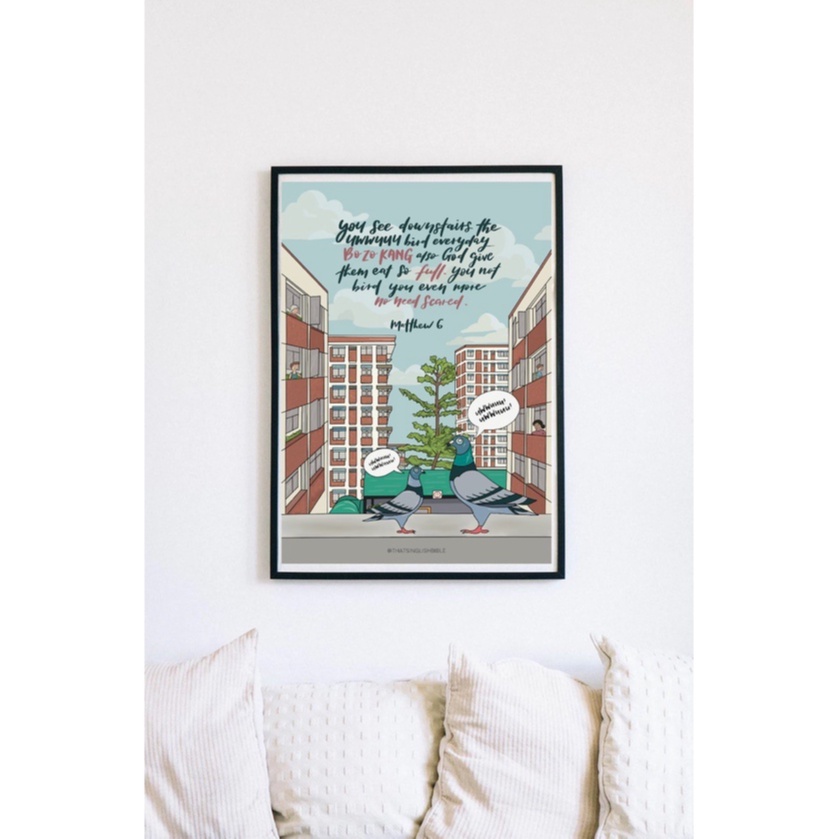 uWWUUU Bird Poster (A3 and A4 sized) - Matthew 6 poster by That ...
