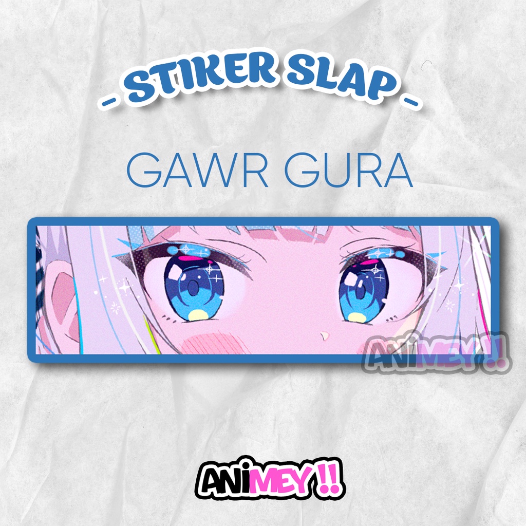 Slap Gawr Gura Hololive Sticker/Slap Waterproof Sticker | Shopee Singapore