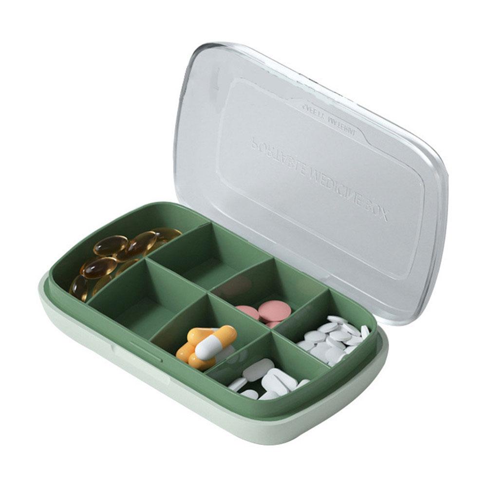 Portable Mini Pill Box 7 Grid Useful Waterproof Contrasting Color ...