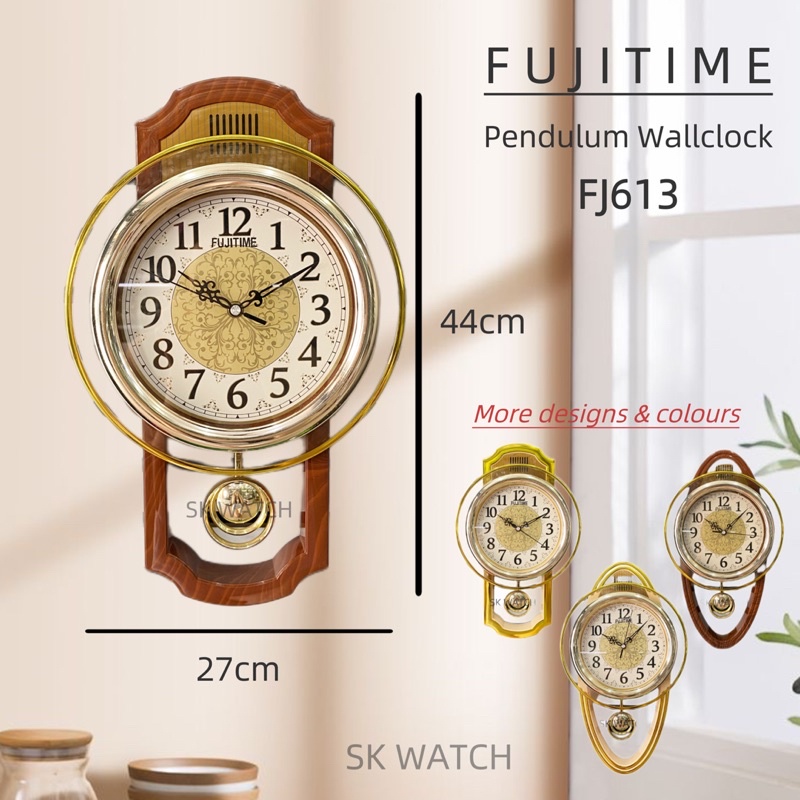 Fujitime Pendulum Wall Clock / SKP Movement | Shopee Singapore