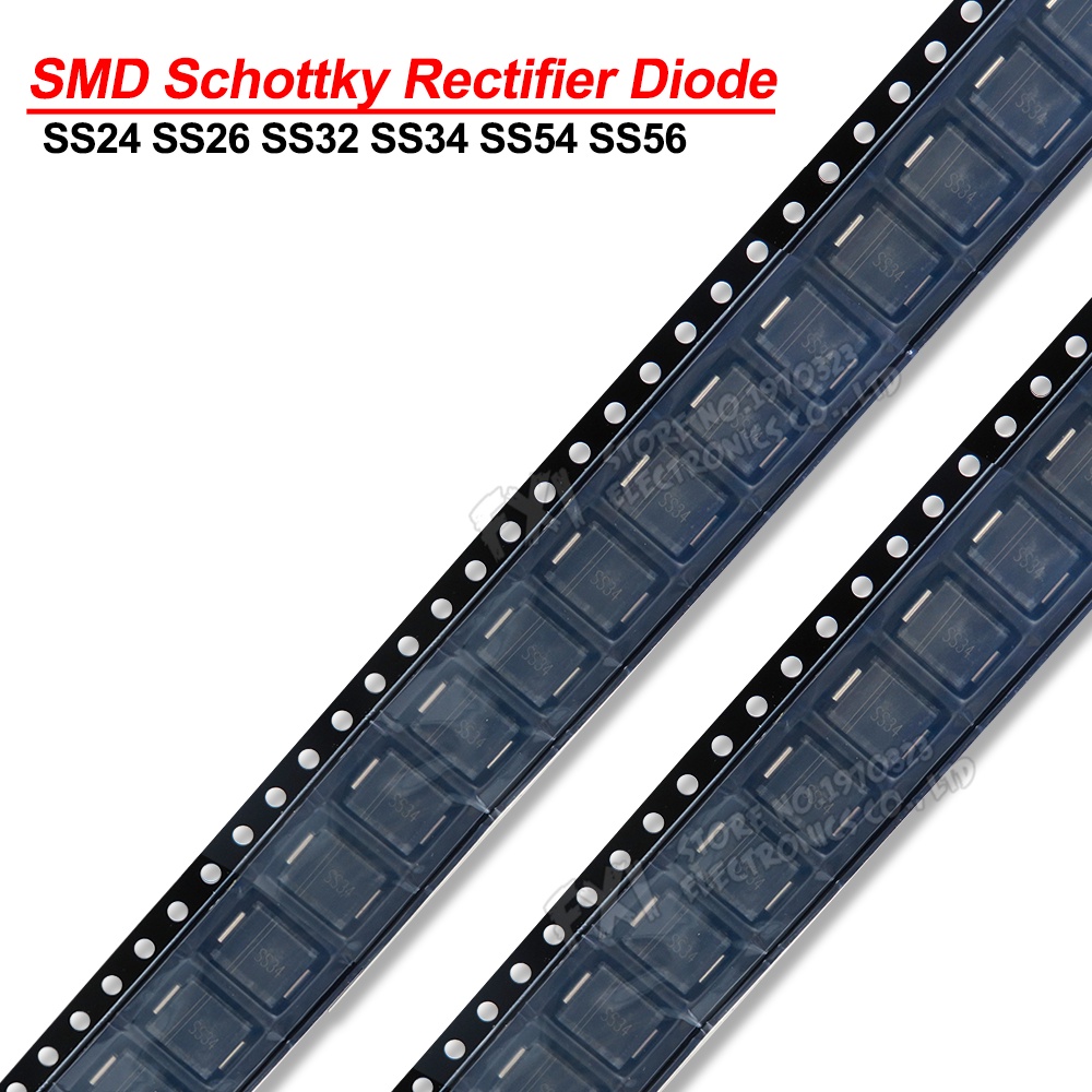 100PCS SMD Fast Recovery Schottky Barrier Switching Rectifier Diode ...