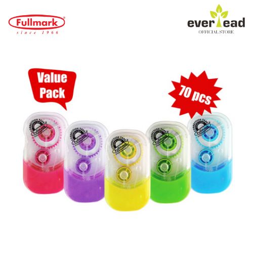 Fullmark Correction Tape - 70 pcs / Mix Color (Model E) | Shopee Singapore