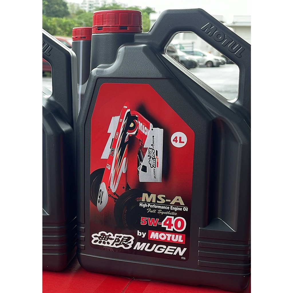 [LOCAL SET] MUGEN BY MOTUL MS-A 5W40 4L Engine Oil | Shopee Singapore