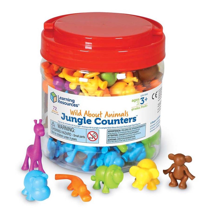 [American Imports] Wild About Animal Jungle Counters Learning Resources ...