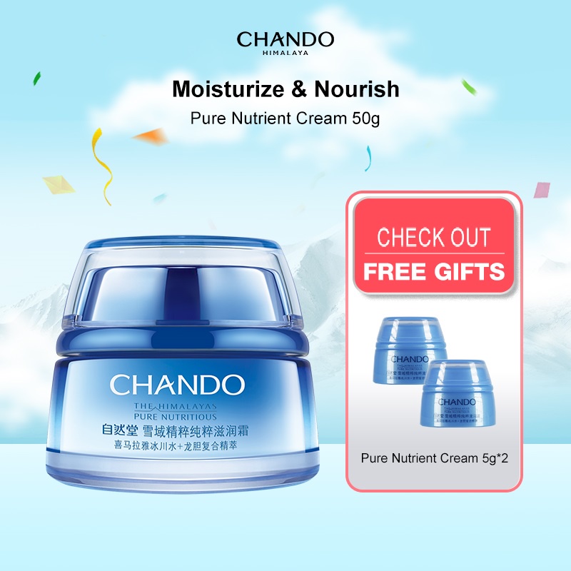 CHANDO Himalaya 自然堂 CHANDO Himalaya Pure Nutrient Cream 50g Refresh ...