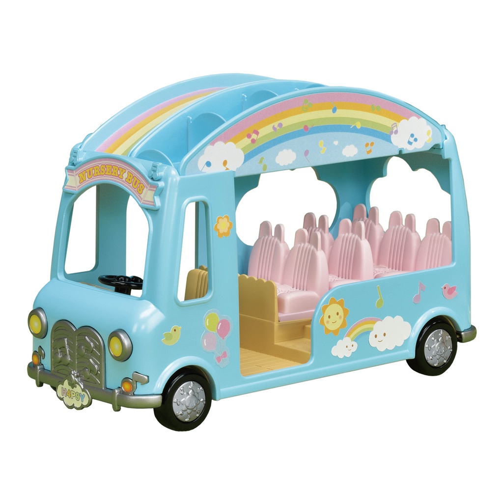EPOCH S-62 Sylvanian Families School / Kindergarten Nijiiro Yochien Bus ...