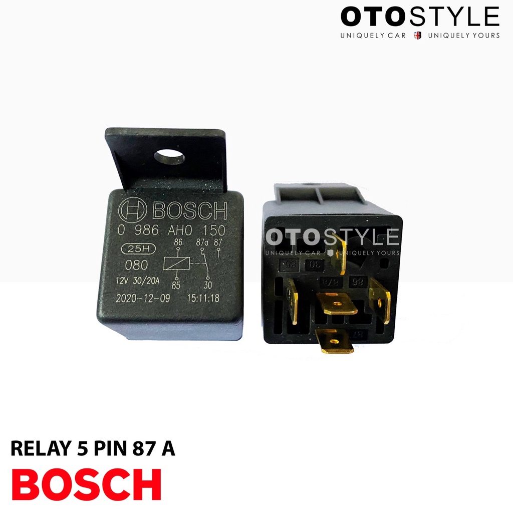 BOSCH 5-pin 12-plug Relay 30 Ampere Breaker for power window - lamp set ...