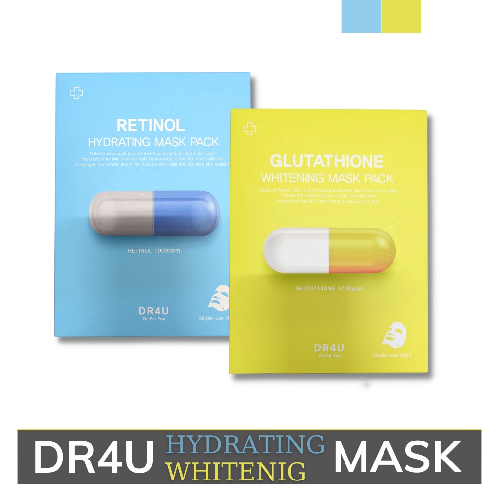 Dr4u Retinol Mask & Glutathione moisturizes, restores, whitens ...