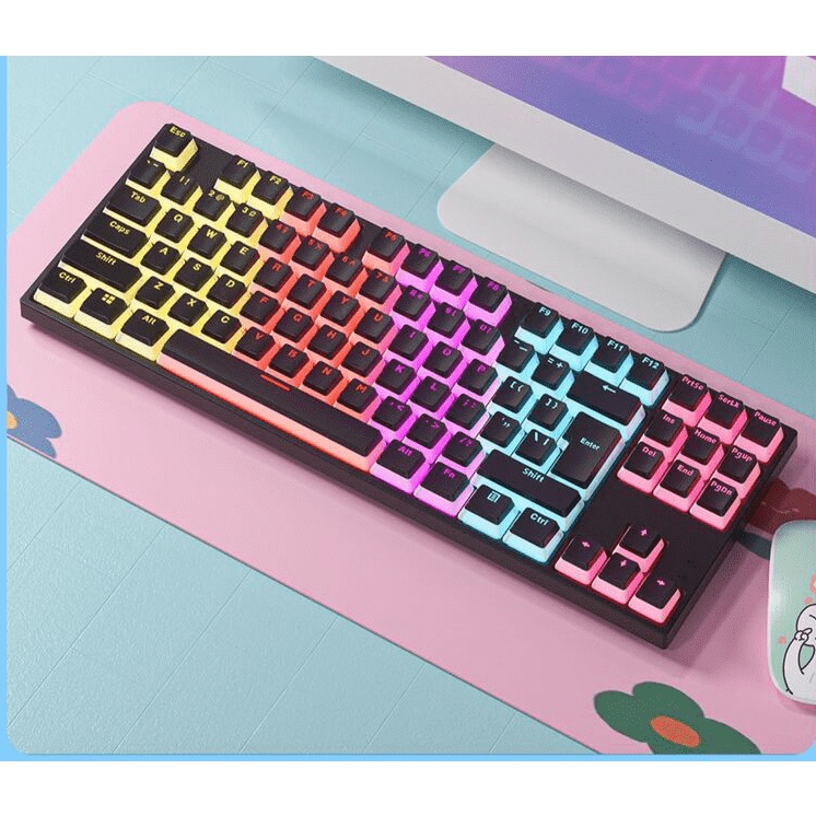 Zifriend KA802D mechanical keyboard uses Blue Switch, compact mini ...