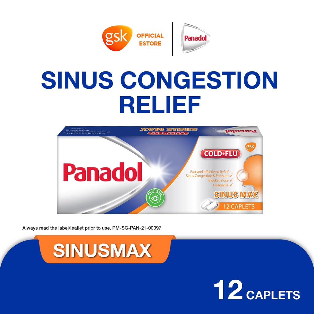 PANADOL SinusMAX, Fast & Effective Sinus Pain Relief for: Blocked Nose ...