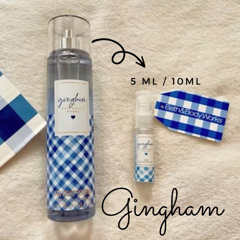 Bath & Body Works BBW Re-package Gingham Body Mist ( 5ml / 10ml ) | Shopee Singapore