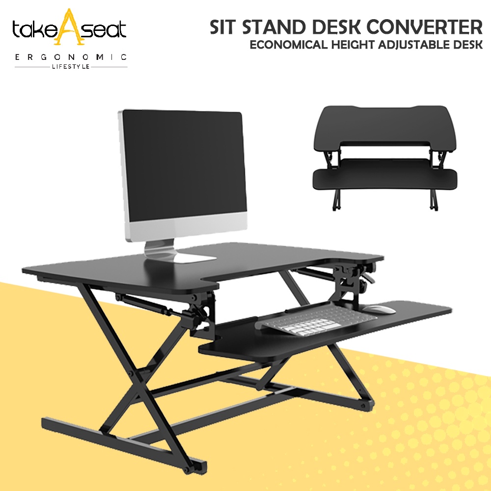 Sit Stand Desk Converter LITE ★ Sit Stand Desk Converter ★ Standing ...