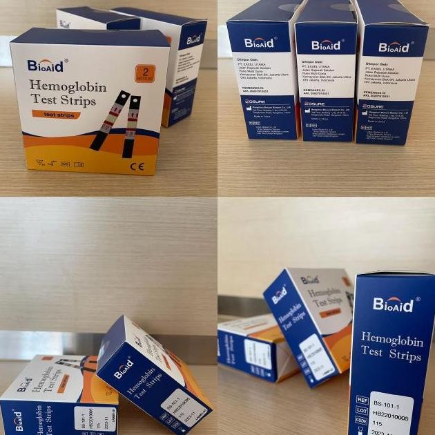 Hb Test Strip HB Blood Bioaid HB Test Strip | Shopee Singapore