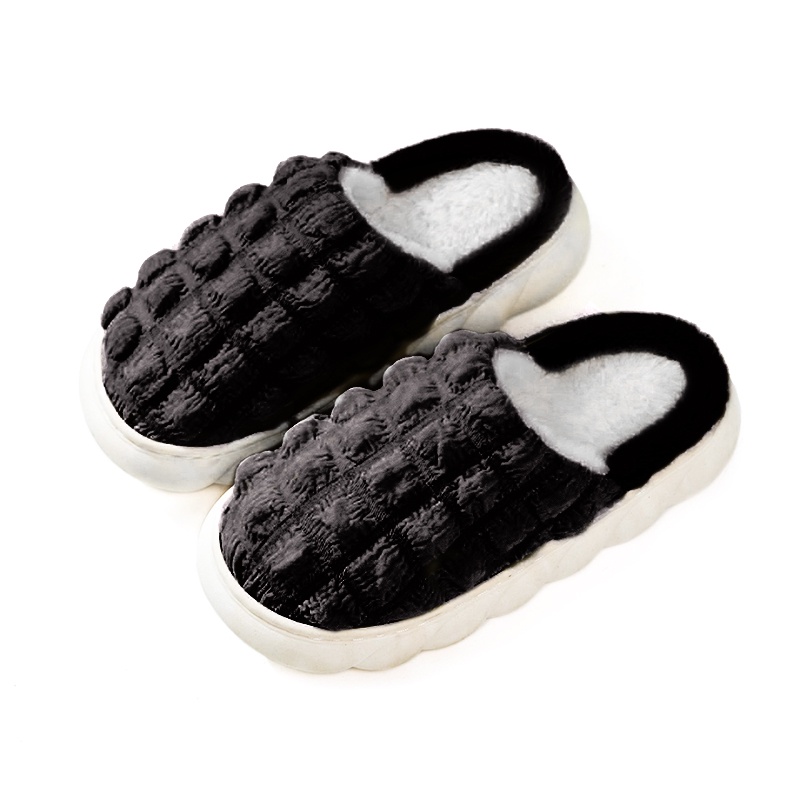 Fuzzy Home Slippers for Women and Men, Non Slip Soft Sole Indoor Slides ...