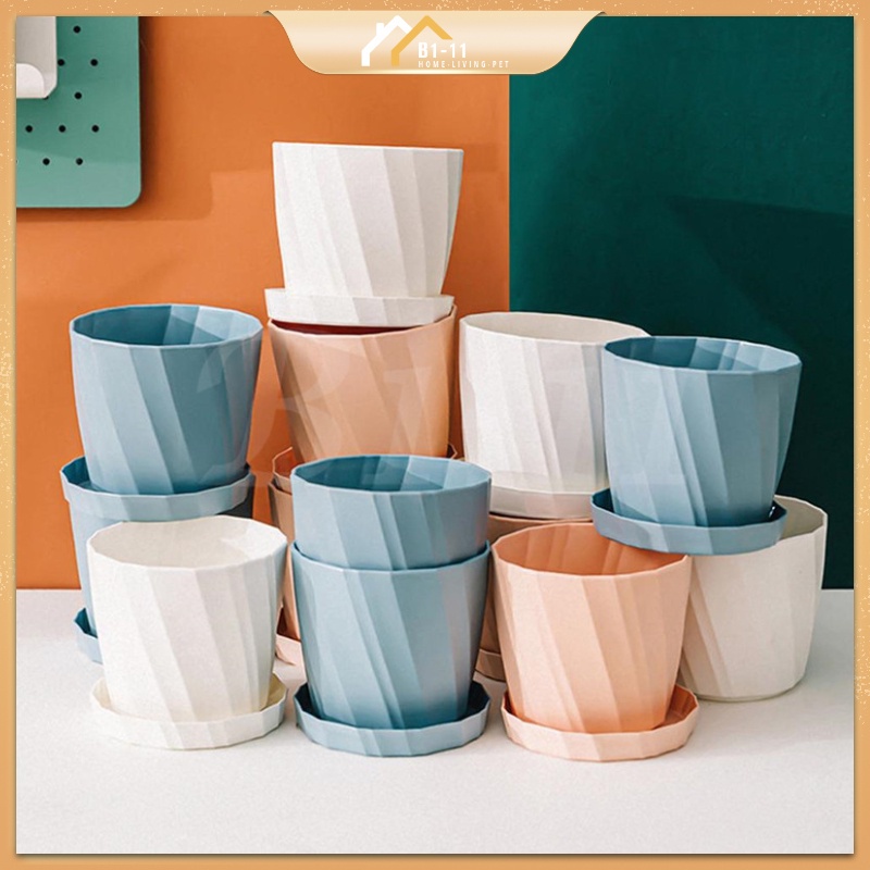 Planting Pot Nordic Simple Imitation Ceramic Flower Pot Resin ...