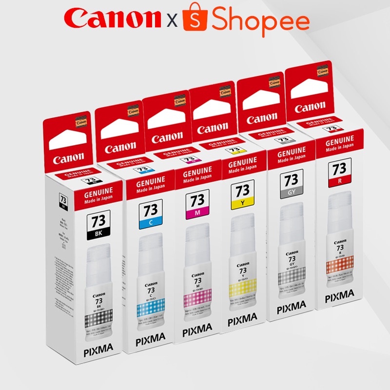 [Original] Canon 73 Black Cyan Magenta Yellow Refill Ink Bottles for ...