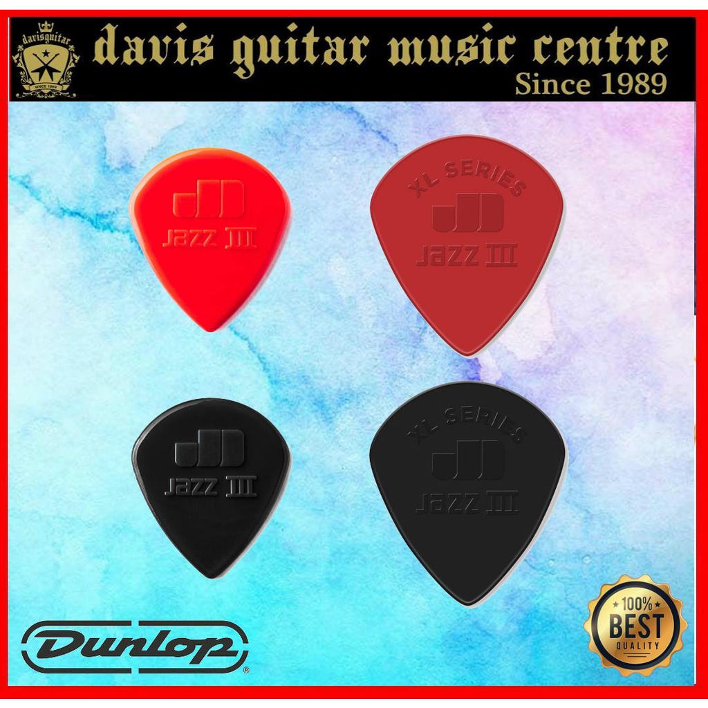 (1 pcs) Jim Dunlop JAZZ III Guitar pick Authentic [SG Distributor] Made ...
