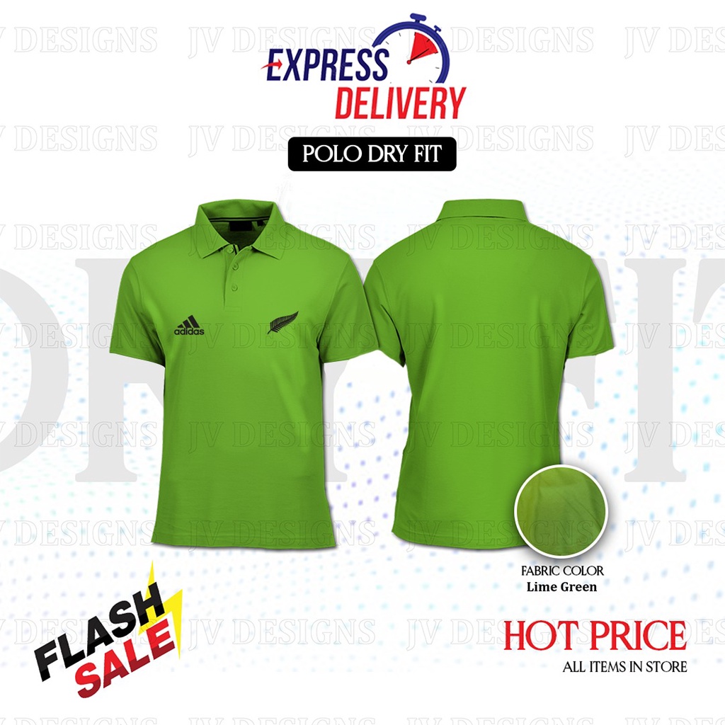 SPORTY AD-LEAF PRINTING DESIGN DRYFIT COLLAR SHIRT | Shopee Singapore