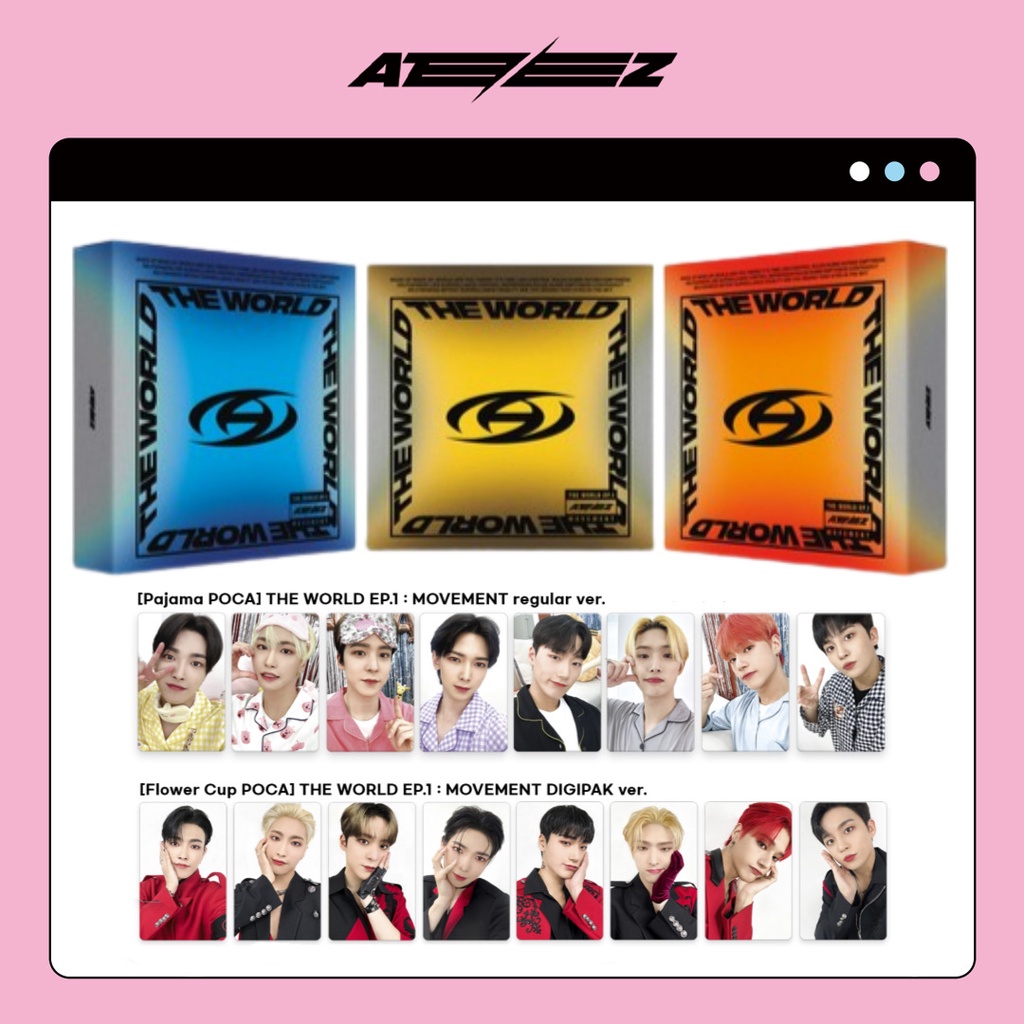 [ATEEZ] Korea Authentic / Limited PC / BEATROAD Ateez 8th MINI Album ...
