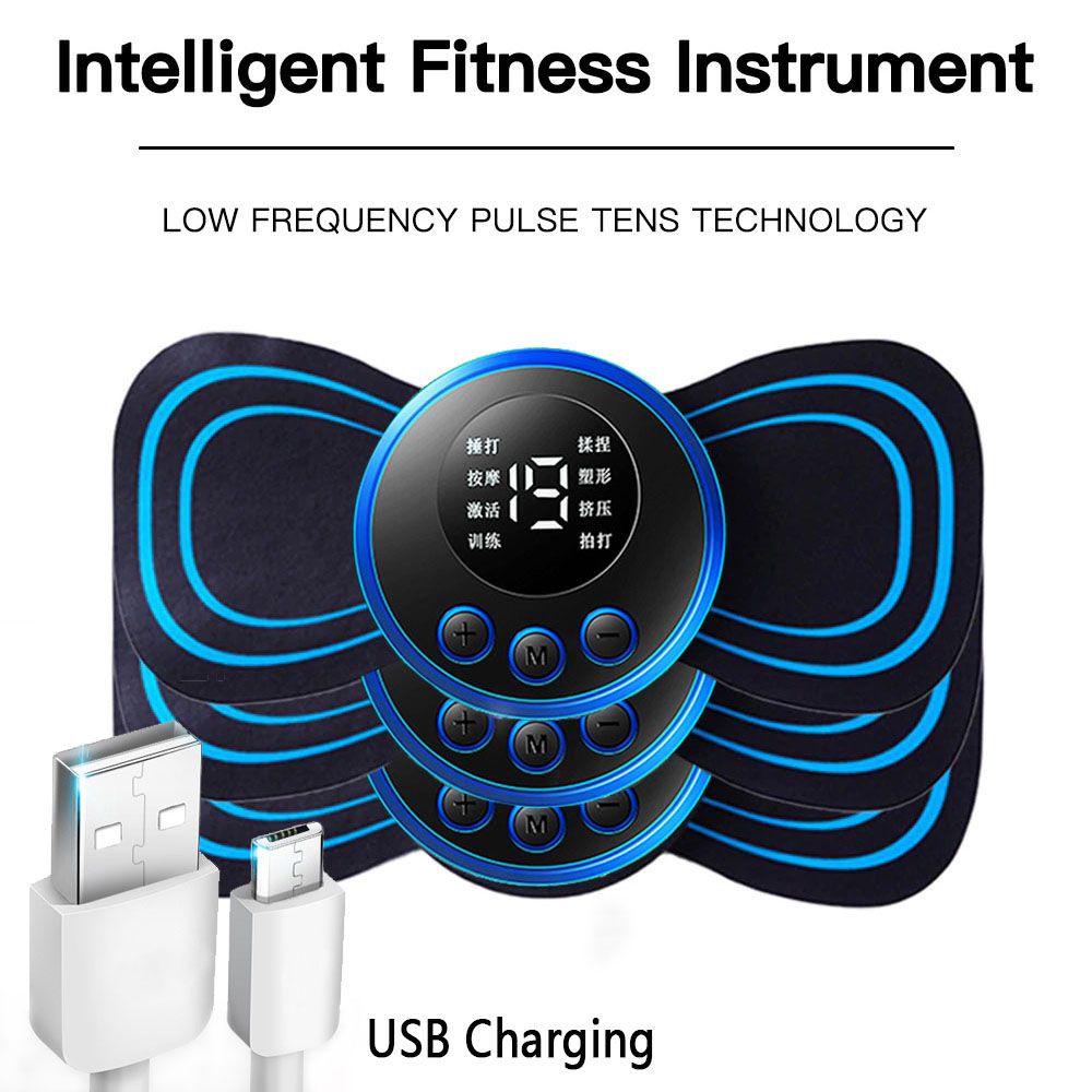 8 Modes 19 Gears Electric Pulse Neck Massager Cervical Back Muscle Pain ...