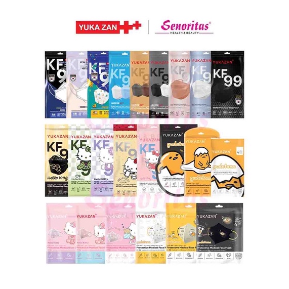 Yukazan KF94 4Ply Protective Face Mask Antibacterial | Shopee Singapore