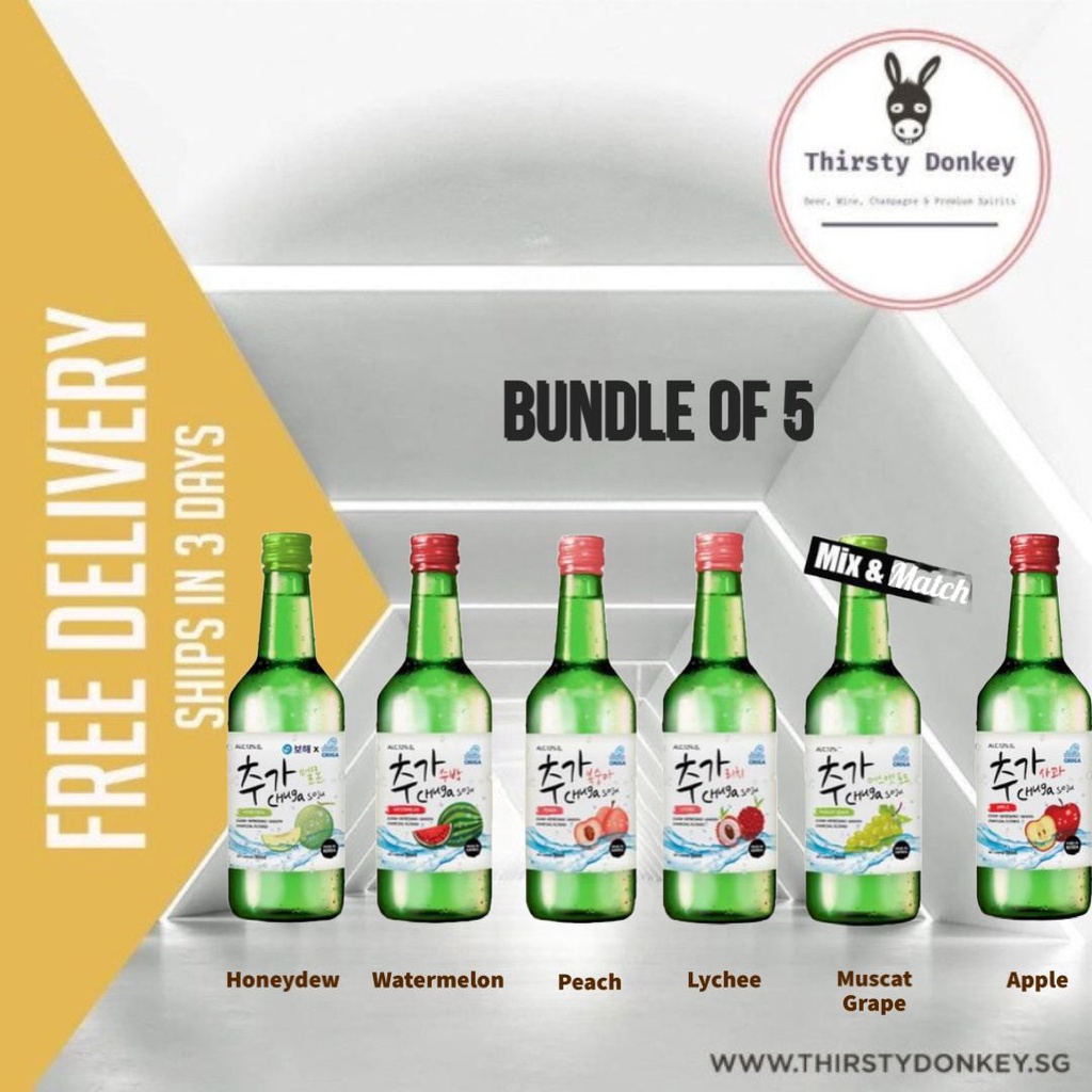 Chuga Soju Mix and Match [Bundle of 5] | Shopee Singapore