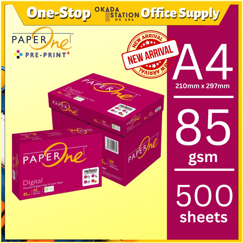Paperone A4 Paper 85gsm / Kertas Putih / Kertas Tulis / White Paper ...