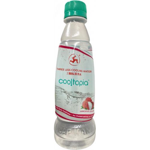 Three Legs Cooltopia Luscious Lychee Cooling Water 320ml | Shopee Singapore