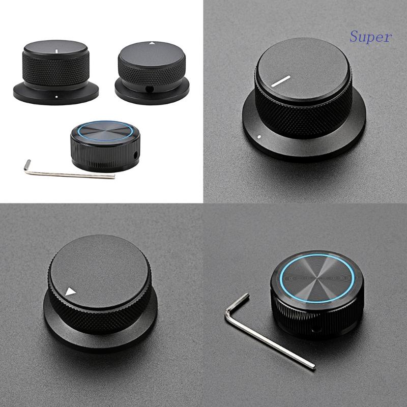 Super Black Aluminum Electronic Control Potentiometer Knob Volume ...