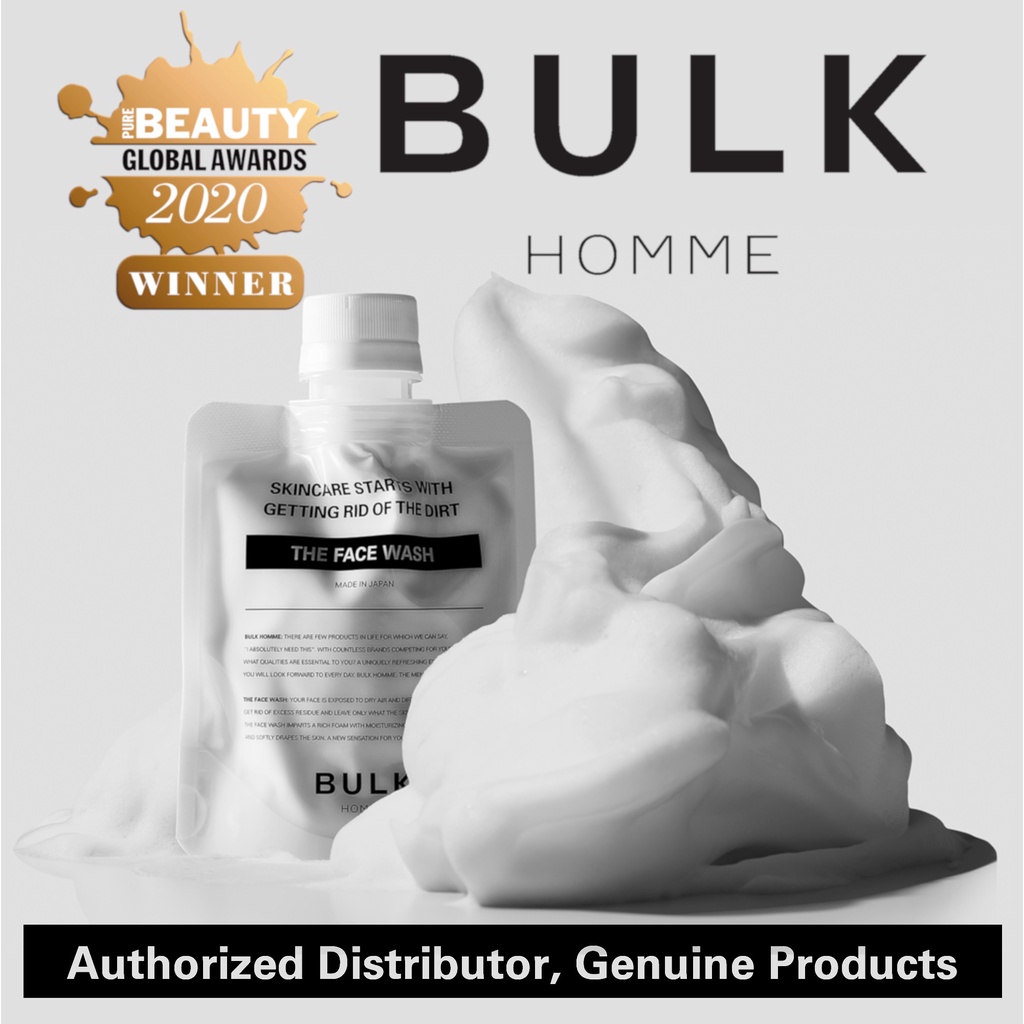 BULK HOMME THE FACE WASH facial cleanser for men 100g | Shopee Singapore