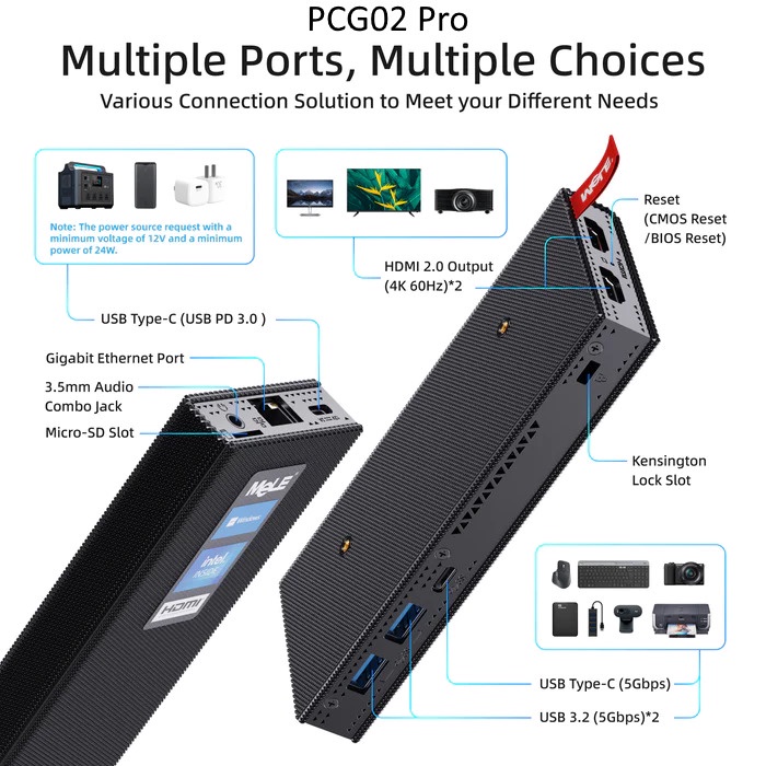 MeLE Quieter2Q / Quieter3Q / PCG02GLE / PCG02pro fanless silent mini PC ...