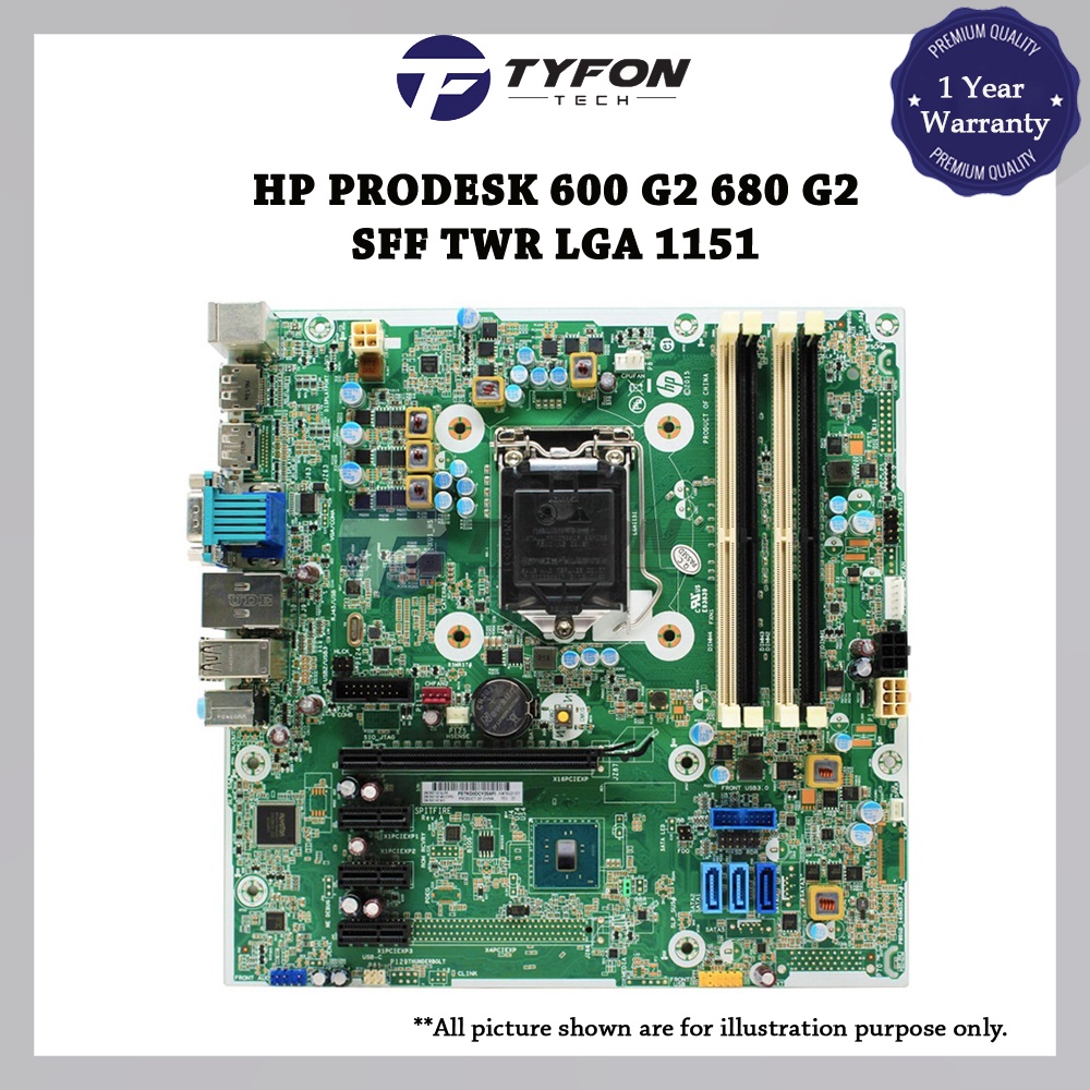 HP ProDesk 600 G2 680 G2 SFF TWR LGA 1151 Q150 DDR4 Desktop Motherboard 795231-001 (Refurbished ...