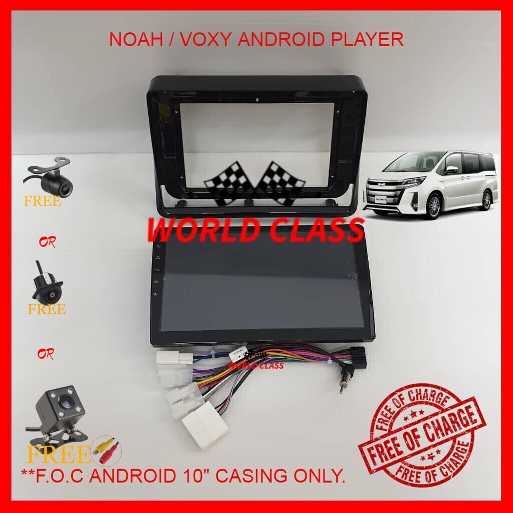 TOYOTA NOAH / VOXY 14-19 R80 10" ANDROID PLAYER FULL HD SCREEN WITH ( F ...