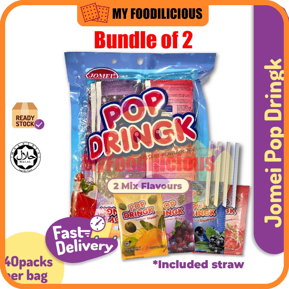Jomei Pop Dringk Instant Powder DrinkBlueberry Blackcurrant Mango Grape ...